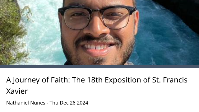 A Journey of Faith: The 18th Exposition of St. Francis Xavier ...